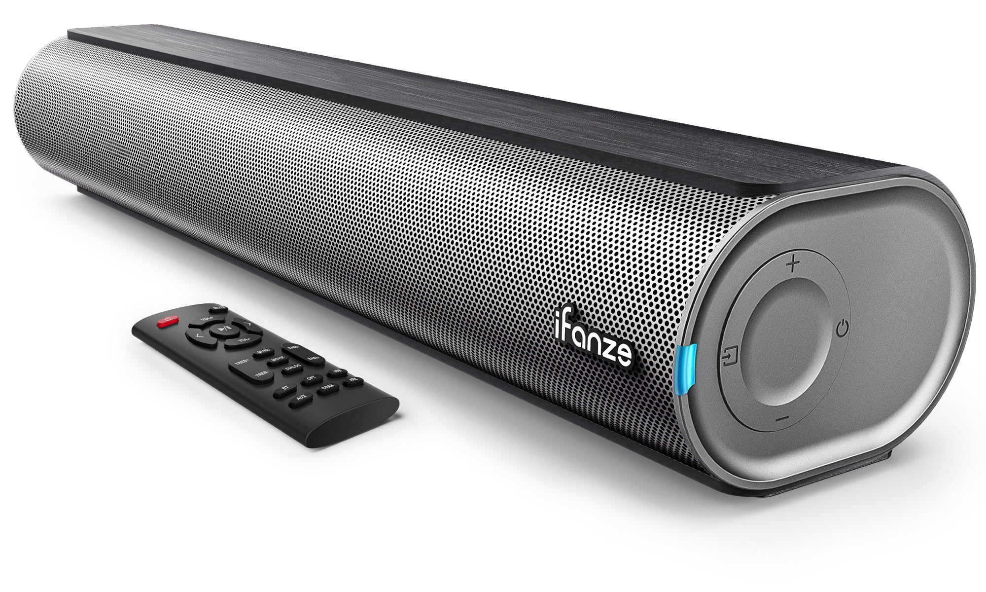 Qunler 16-inch Sound Bar, 50W Bluetooth Soundbar for TV, Wired, Gray ...
