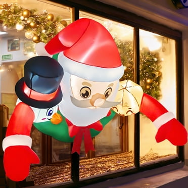 7.5' Large Airblown Gemmy Inflatable: Santa & Mrs Claus Driving Scene ...