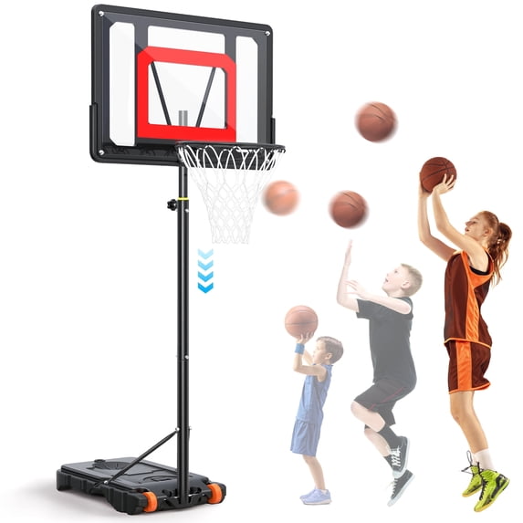 iFanze 5-7FT Indoor & Outdoor Basketball Hoop System for Kids ...