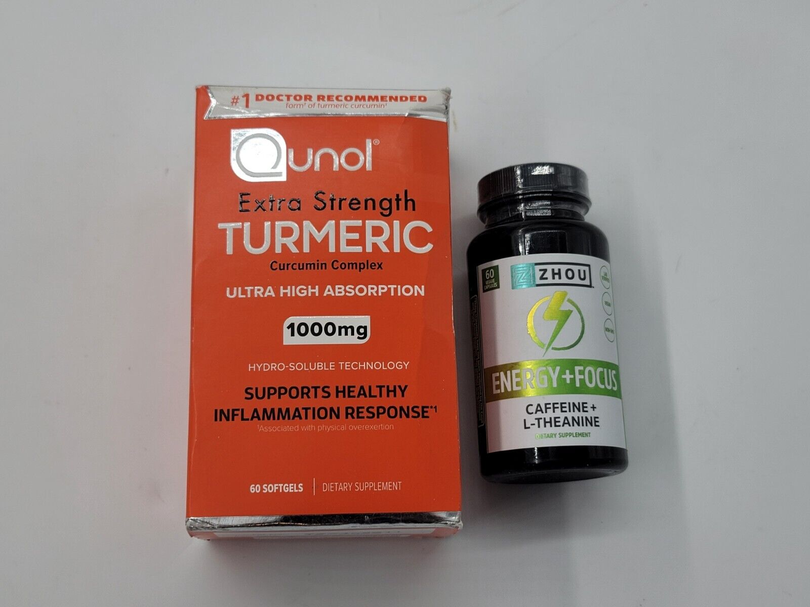 Qunol Extra Strength 1000mg Turmeric Curcumin Complex - 60 Vegetarian ...