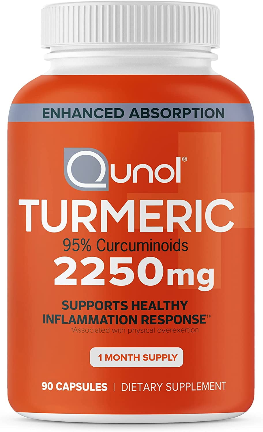 Qunol Turmeric Curcumin with Black Pepper, 2250mg Turmeric Extract with ...