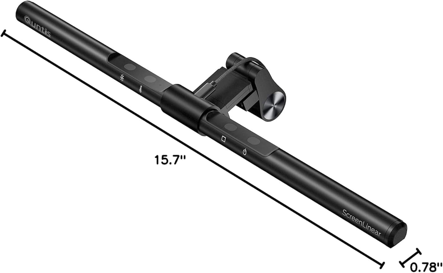 Quntis 15.75inch Desktop Monitor Light Bar, Clip On LED Task Lamp for ...