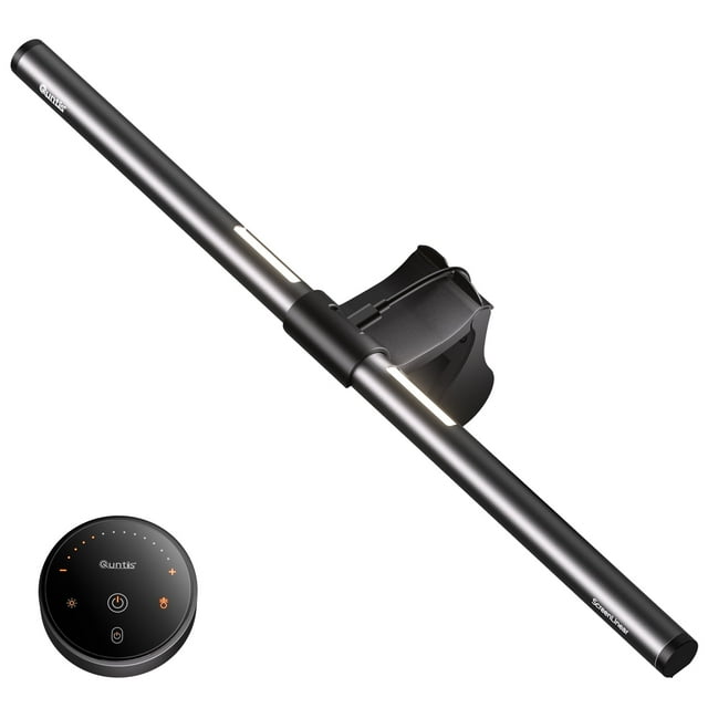 Quntis LED Desk Lamp, Monitor Light Bar with Remote, Eye-Care Dual ...