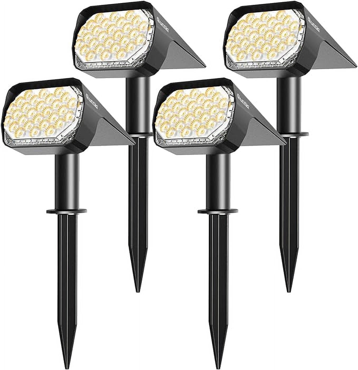 Quntis Solar Lights Outdoor, IP67 Waterproof 28 LED Solar Spotlights ...