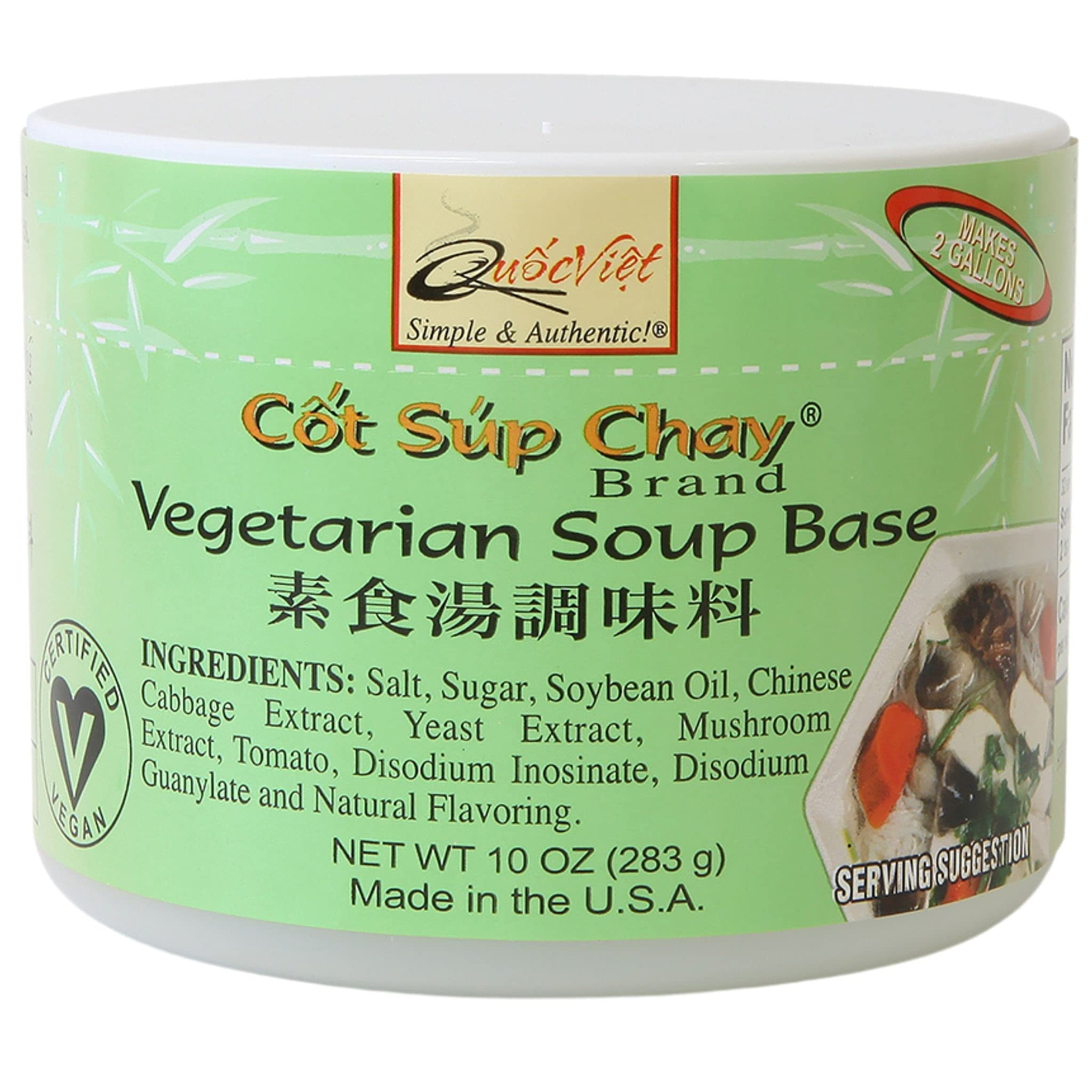 Quoc Viet Foods Vegetarian Soup Base 10oz Cot Sup Chay Brand - Walmart.com