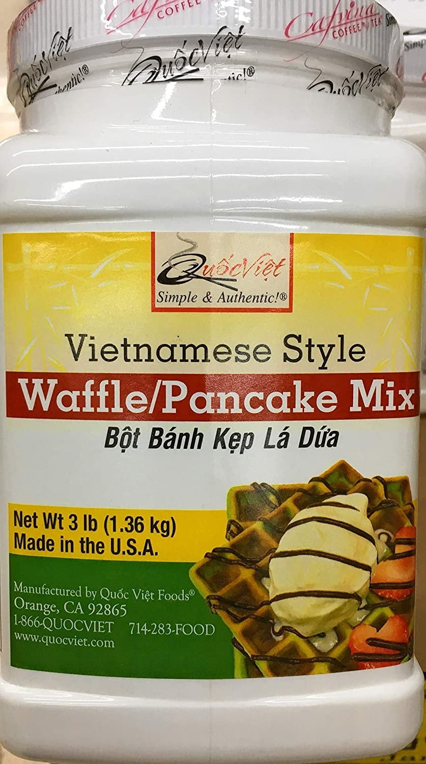 Quoc Viet Foods Vietnamese Style Pandan Waffle Mix (Banh Bot Kep La Dua ...