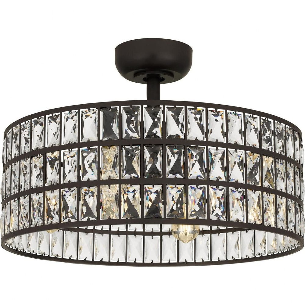 Quoizel Fandelier 4-Light Fandelier in Western Bronze - Walmart.com