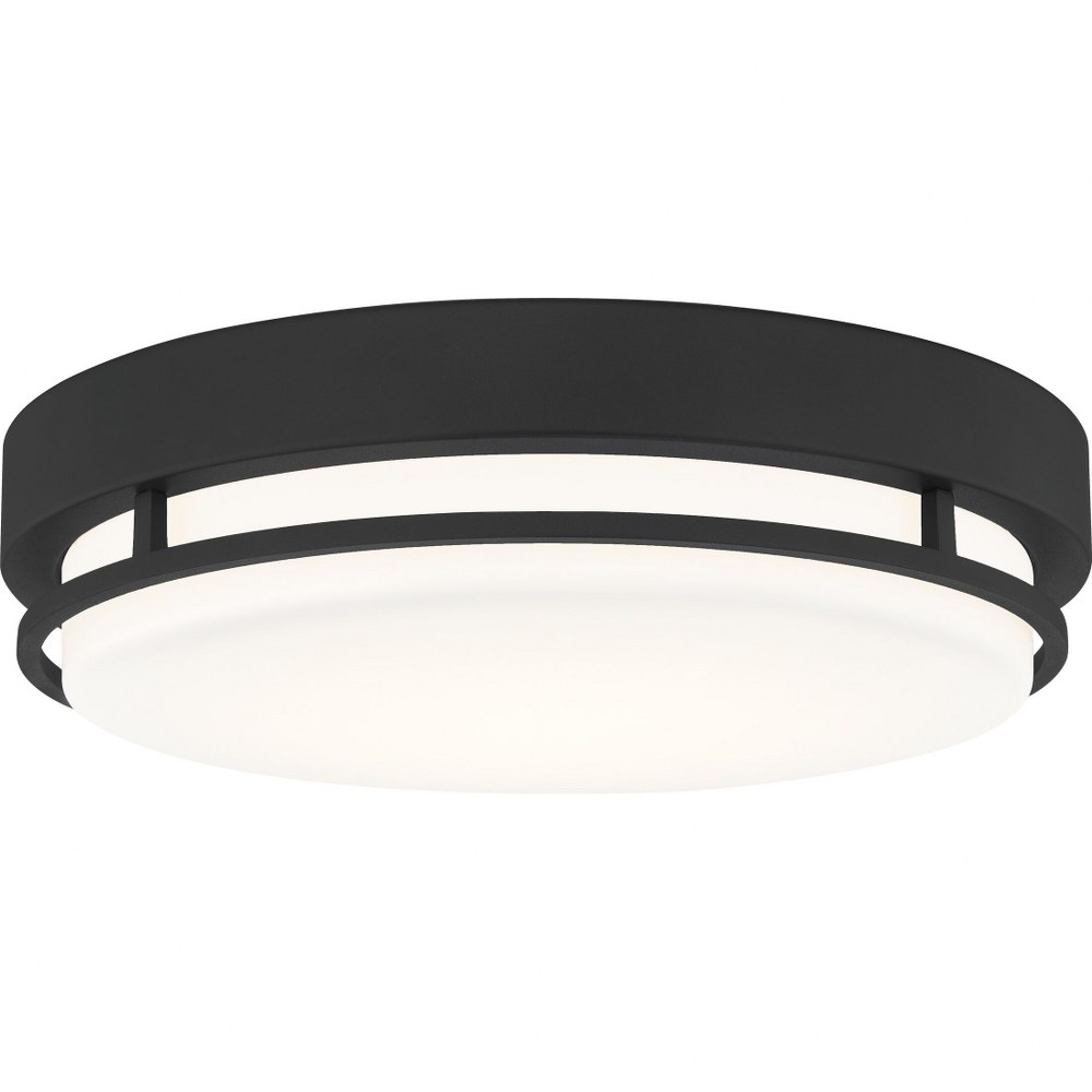 Quoizel Hal1614 Hale 14" Wide Led Flush Mount Drum Ceiling Fixture ...