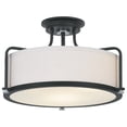 Rigel 3-Light Earth Black Semi-Flush Mount Light - Walmart.com