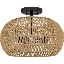 Rigel 3-Light Earth Black Semi-Flush Mount Light - Walmart.com