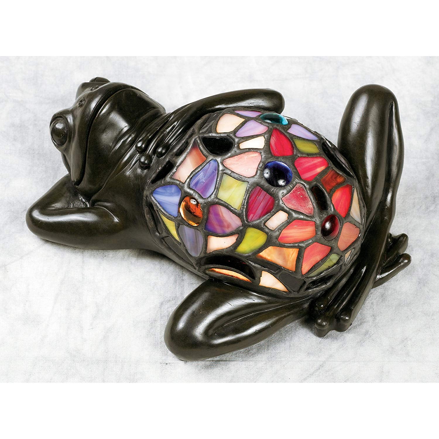 Quoizel TF6033VB Lounging Tiffany Frog Table Lamp, 1-Light, 7 Watts ...