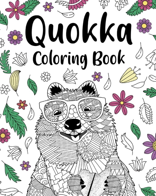 Quokka Coloring Book: Mandala Crafts & Hobbies Zentangle Books, Funny ...