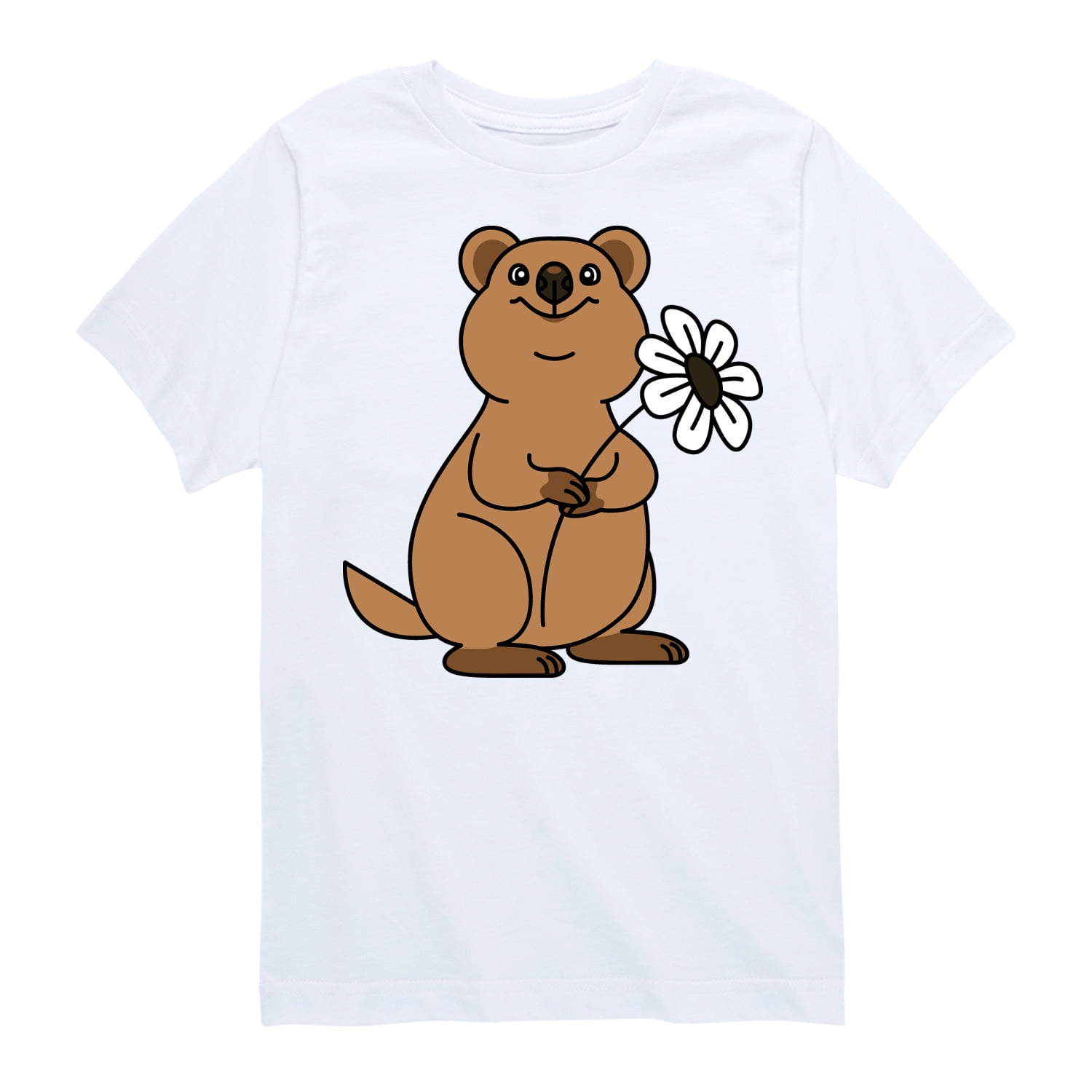Quokka Flower - Toddler And Youth Short Sleeve Graphic T-Shirt ...