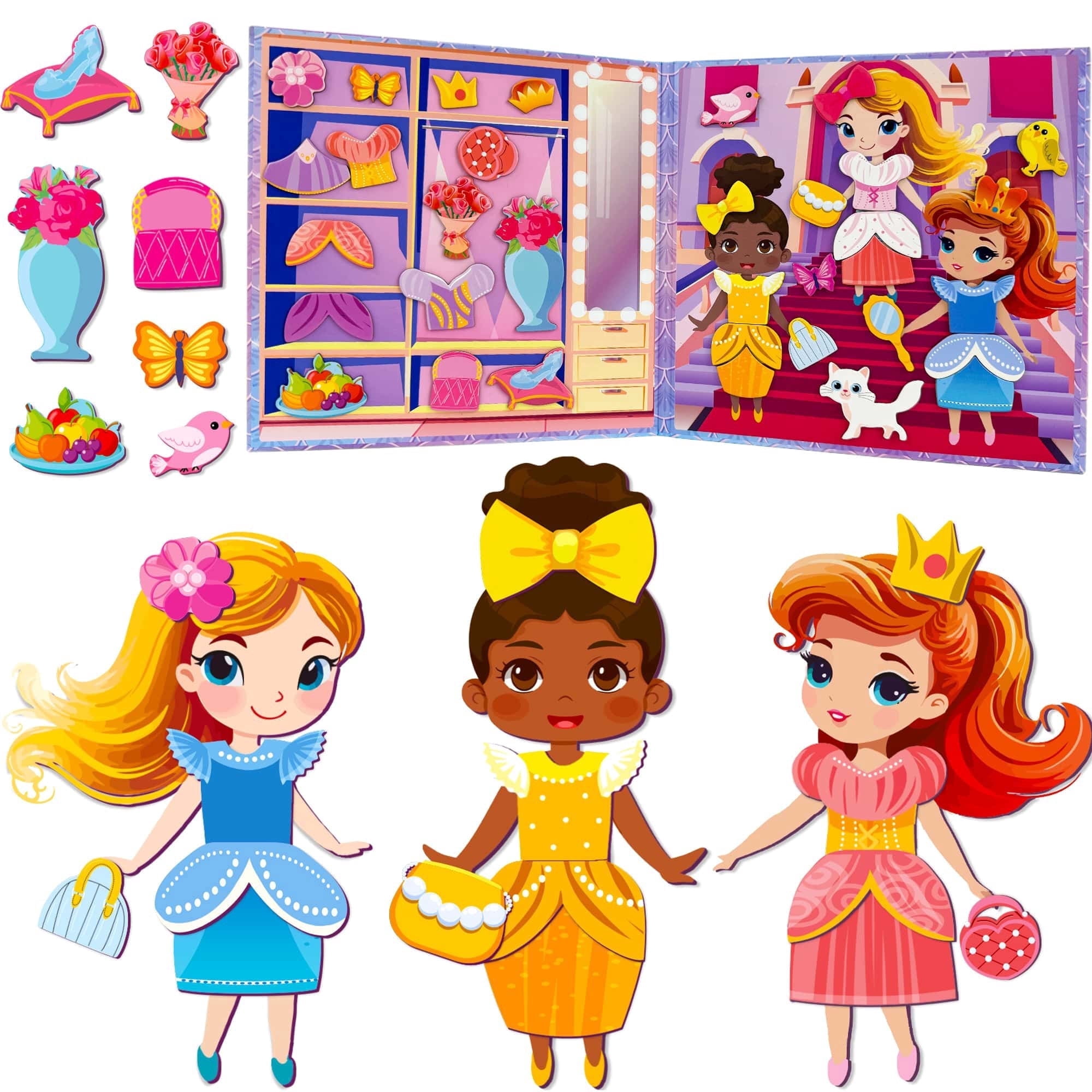 Quokka, Magnetic Dress-Up Dolls, 35 Pieces, for Ages 3 and Up - Walmart.com