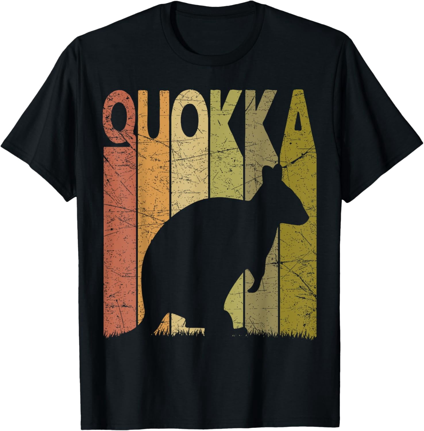 Quokka Vintage Australian Animal Retro Quokka Macropod T-Shirt men and ...