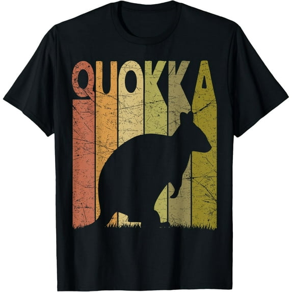 Quokka Vintage Australian Animal Retro Quokka Macropod T-Shirt men and ...