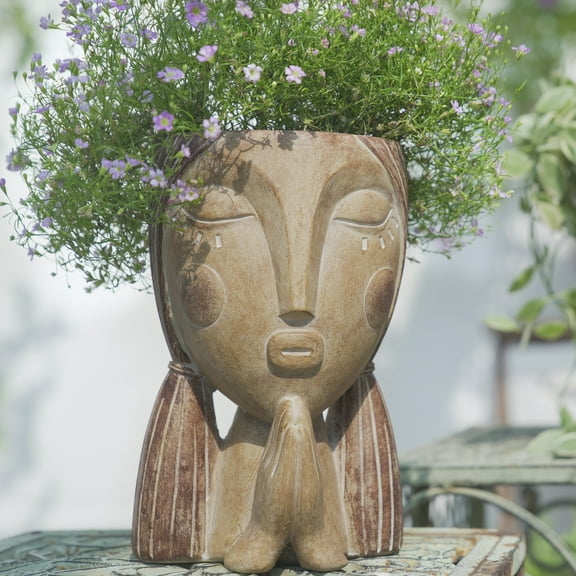 Woodland Pulse Scented Flower Pot, Feels Good to Hold, Beige DISC Plant ...