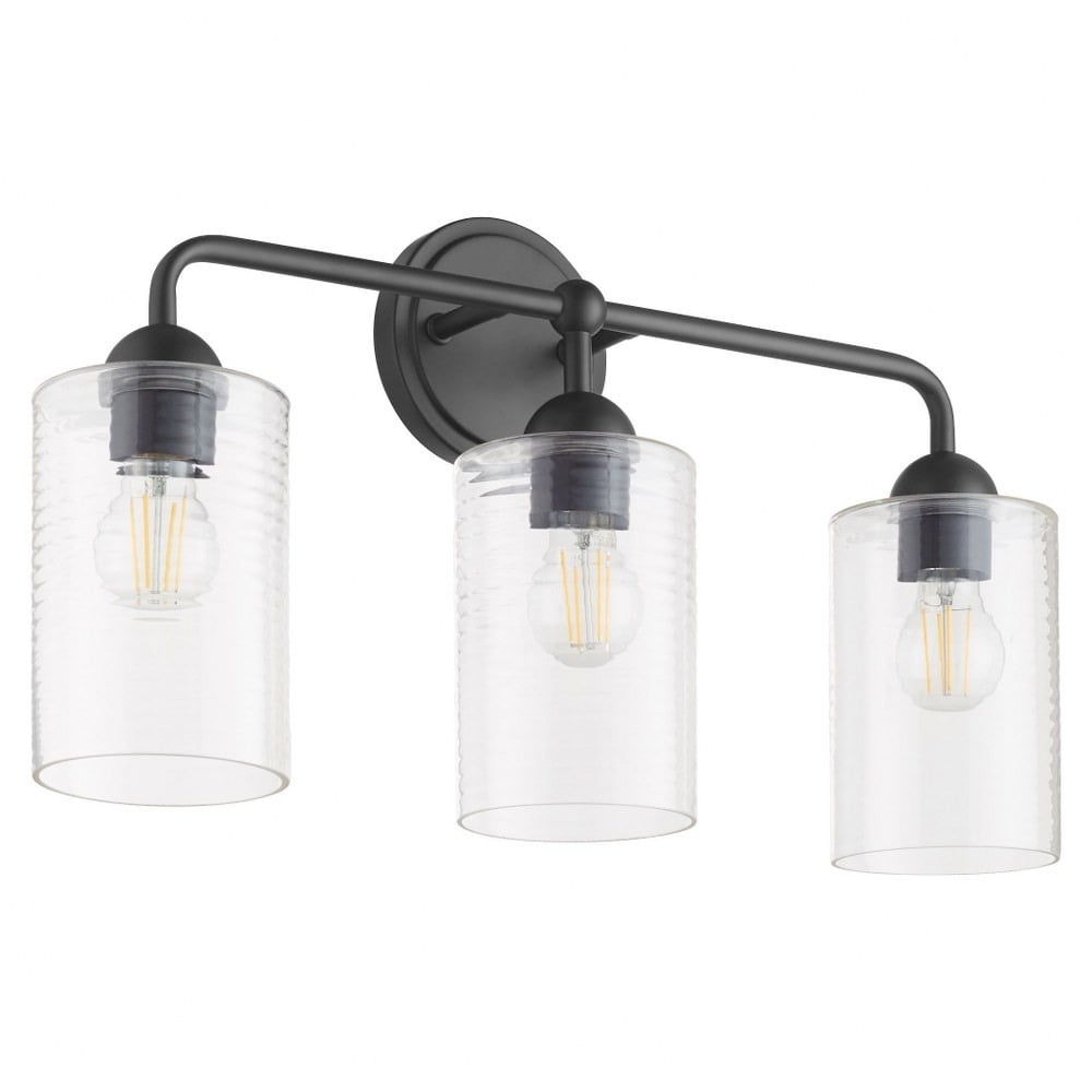 Quorum Charlotte by Tamara Day 598-3-59 Bath Vanity Light 24 in. wide - Matte Black - Walmart.com