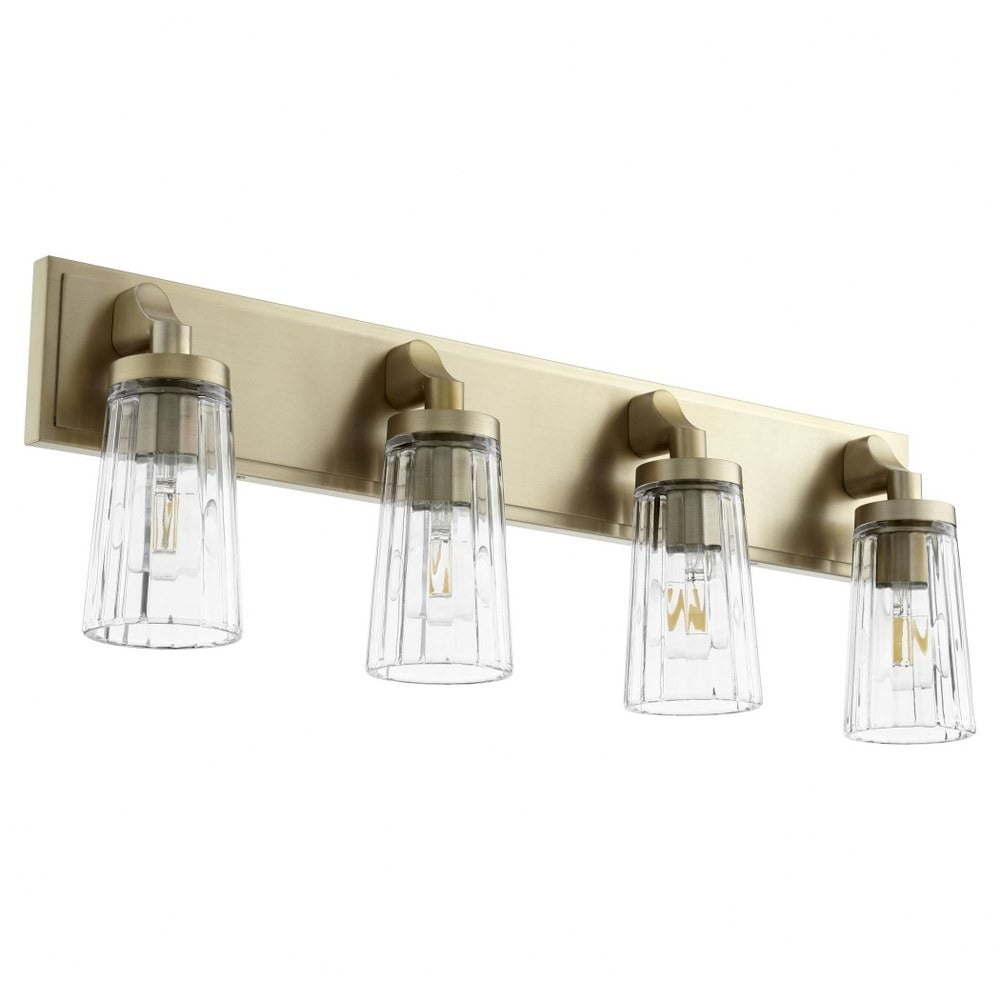 Quorum Lighting - 4 Light Bath Vanity In Transitional Style-9.5 Inches ...