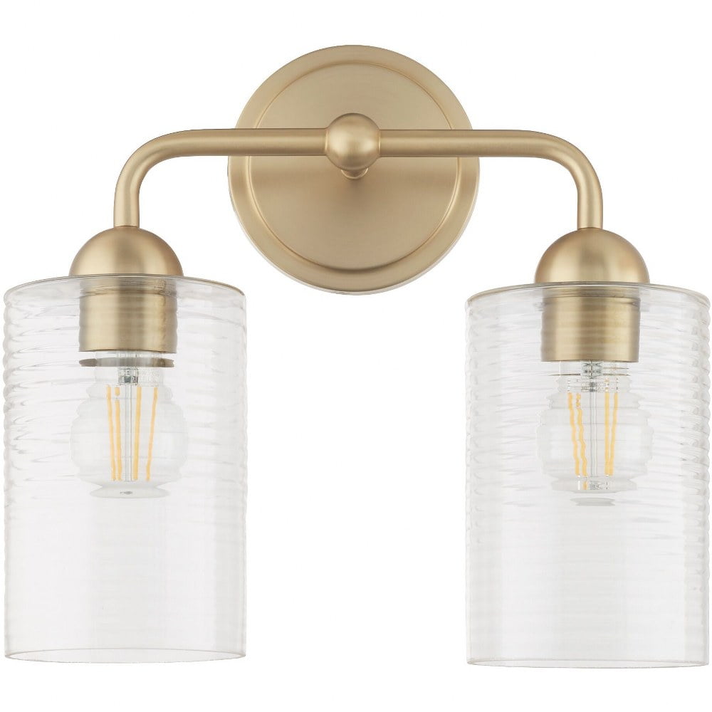 Quorum Lighting - Charlotte - 2 Light Bath Vanity-12.75 Inches Tall and ...