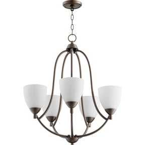 4 Light Entry Pendant In Quorum Home Collection Style 18 Inches Wide By ...