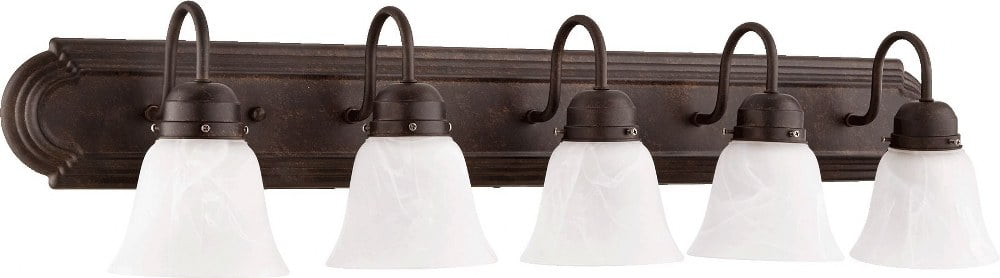 Quorum Lighting - Five Light Vanity - 5 Light Bath Vanity in Quorum ...