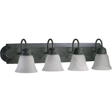 Quorum Lighting - Three Light Vanity - Spencer - 3 Light Bath Vanity in ...