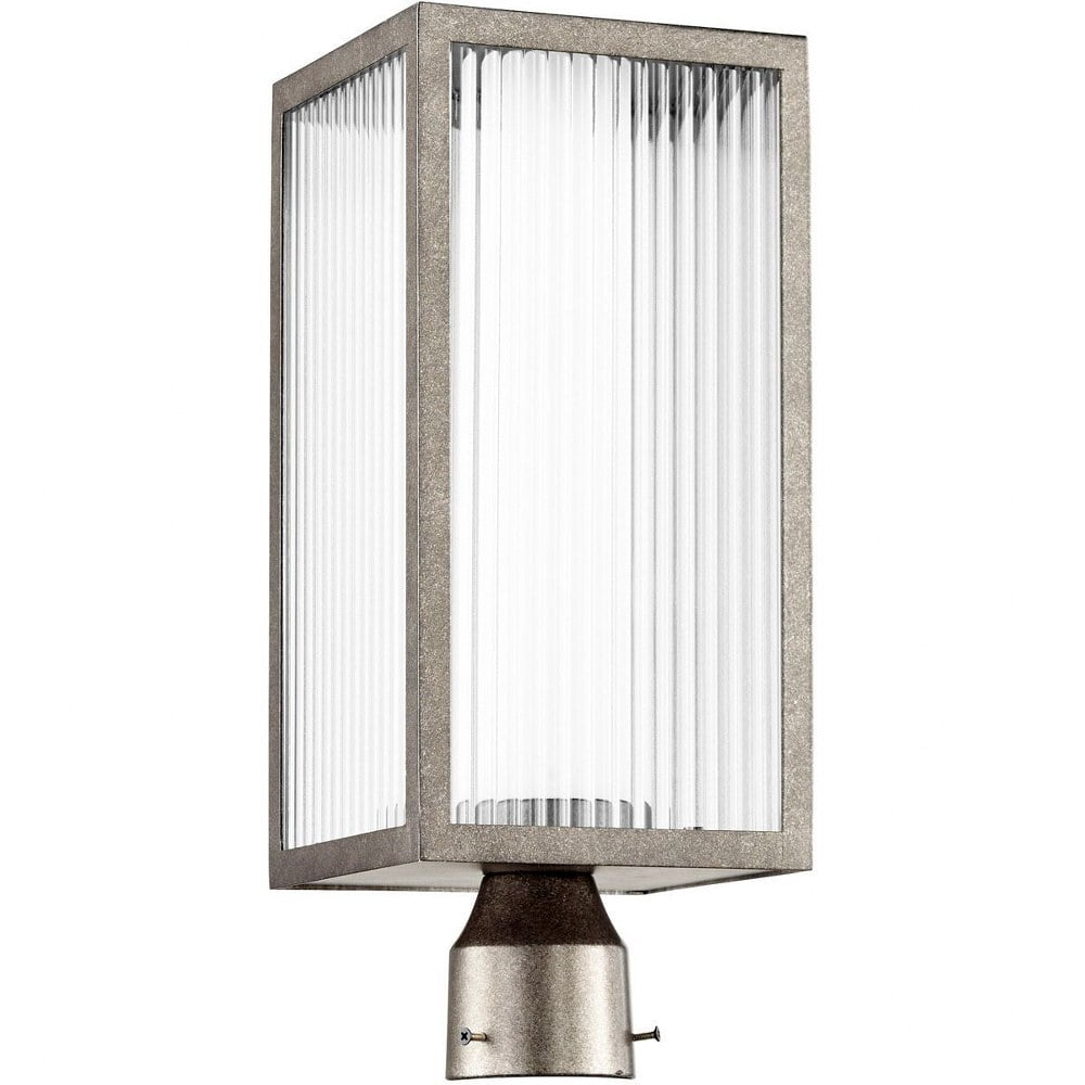 Quorum Lighting Maestro LED Post Lantern, 3 Lights, Weathered Zinc ...