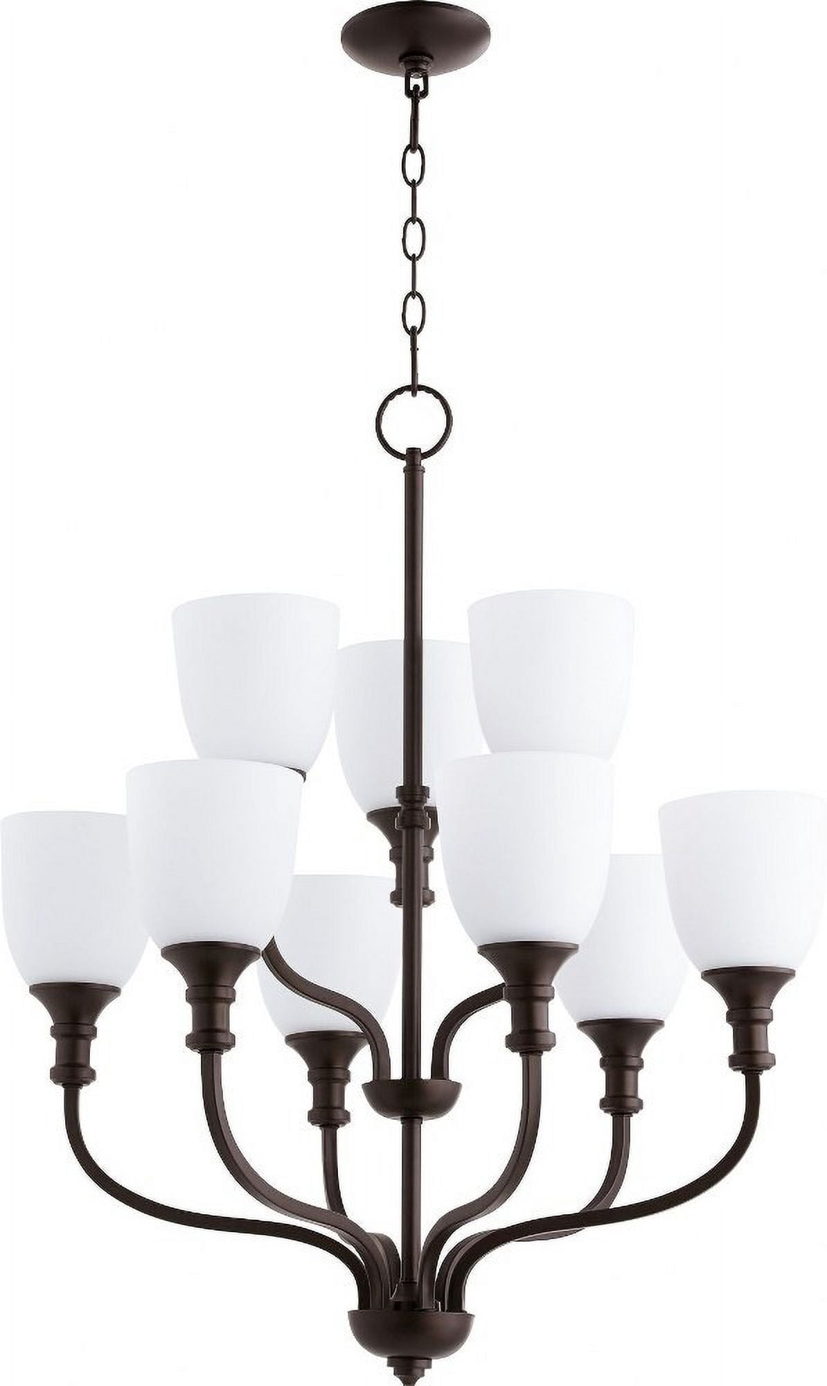 Quorum Lighting - Nine Light Chandelier - Richmond - 9 Light 2-Tier ...