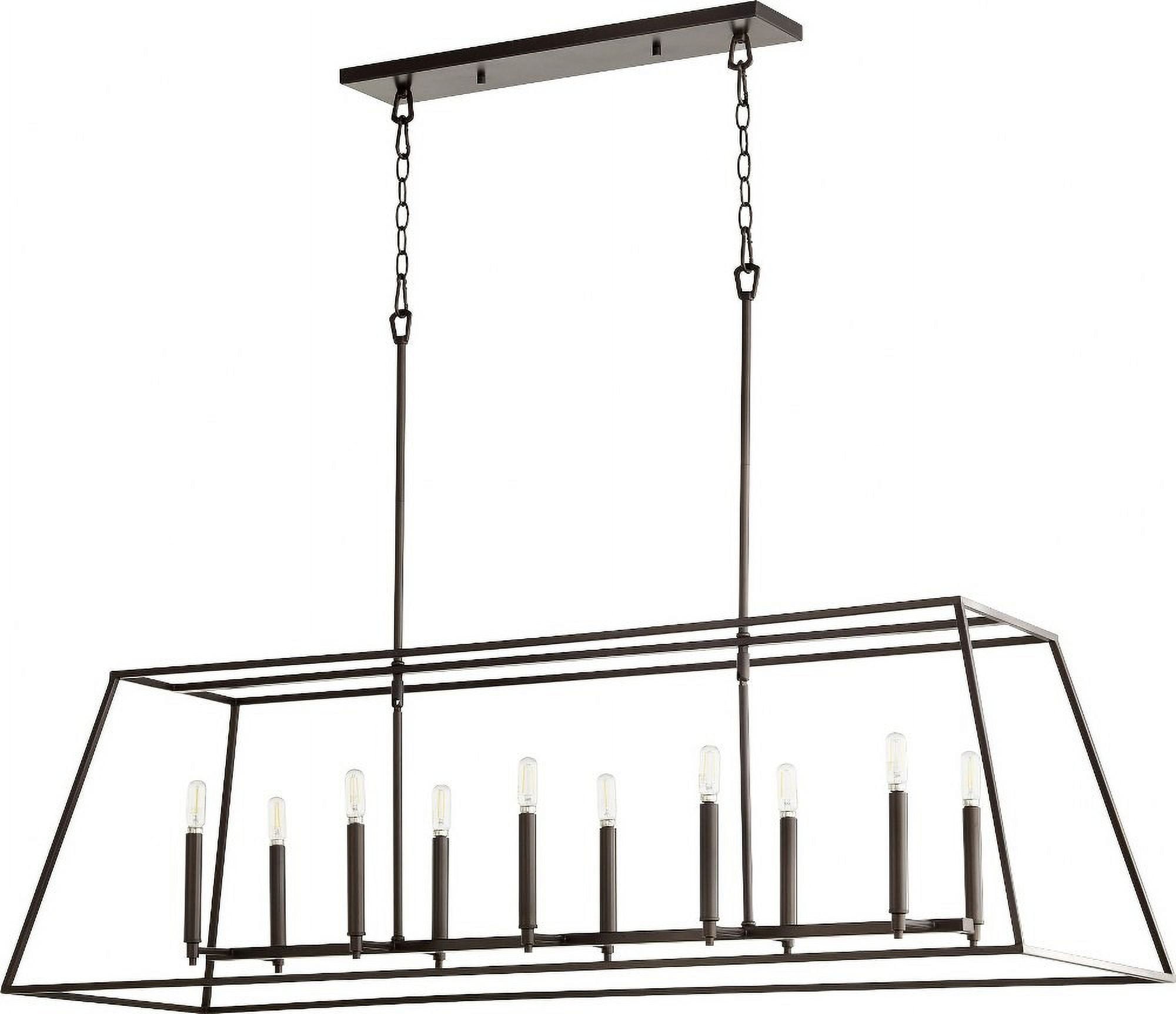 Quorum Lighting - Ten Light Entry Pendant - Gabriel - Ten Light Linear ...