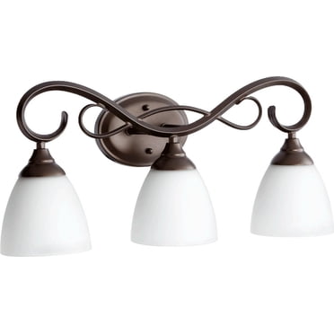 Quorum Lighting - Three Light Vanity - Spencer - 3 Light Bath Vanity in ...