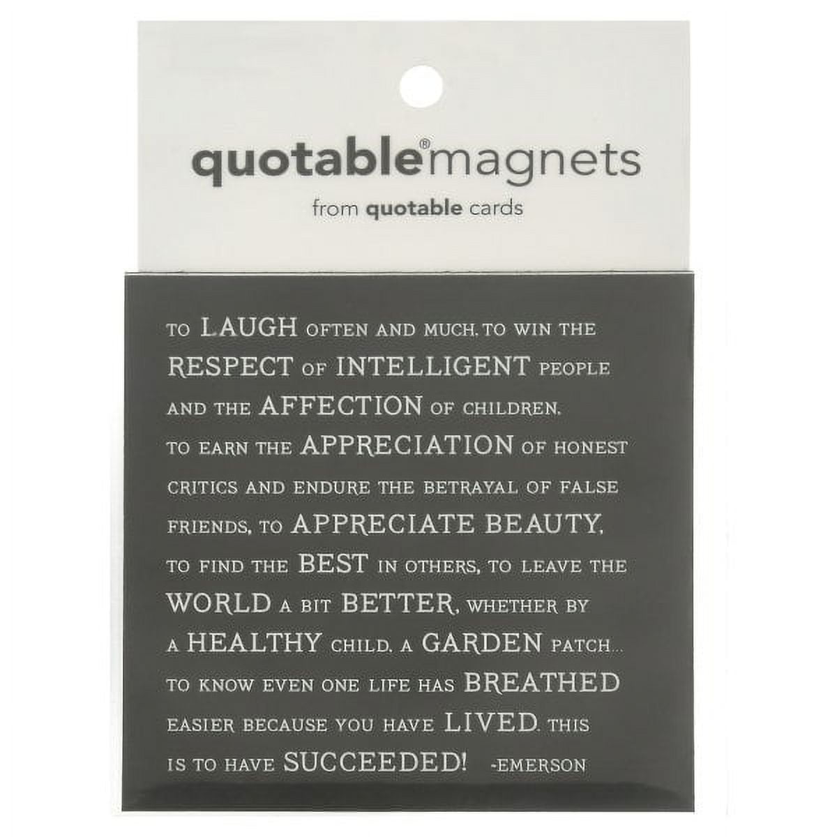 Quotable Magnet - "To Laugh Often And Much - Walmart.com