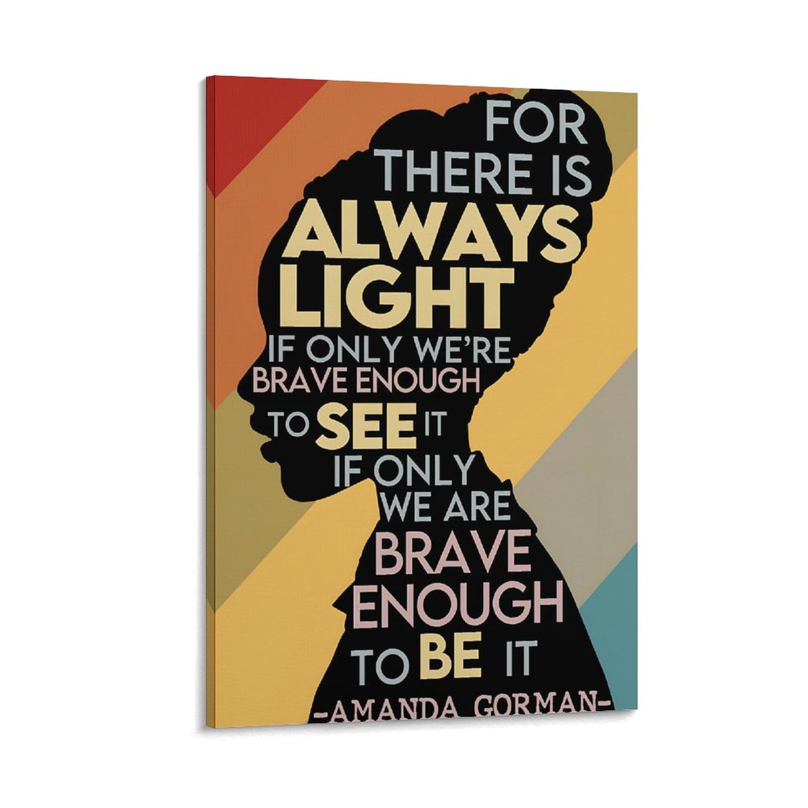 Quotations Amanda Gorman Poster Gifts Canvas Painting Poster Wall Art ...