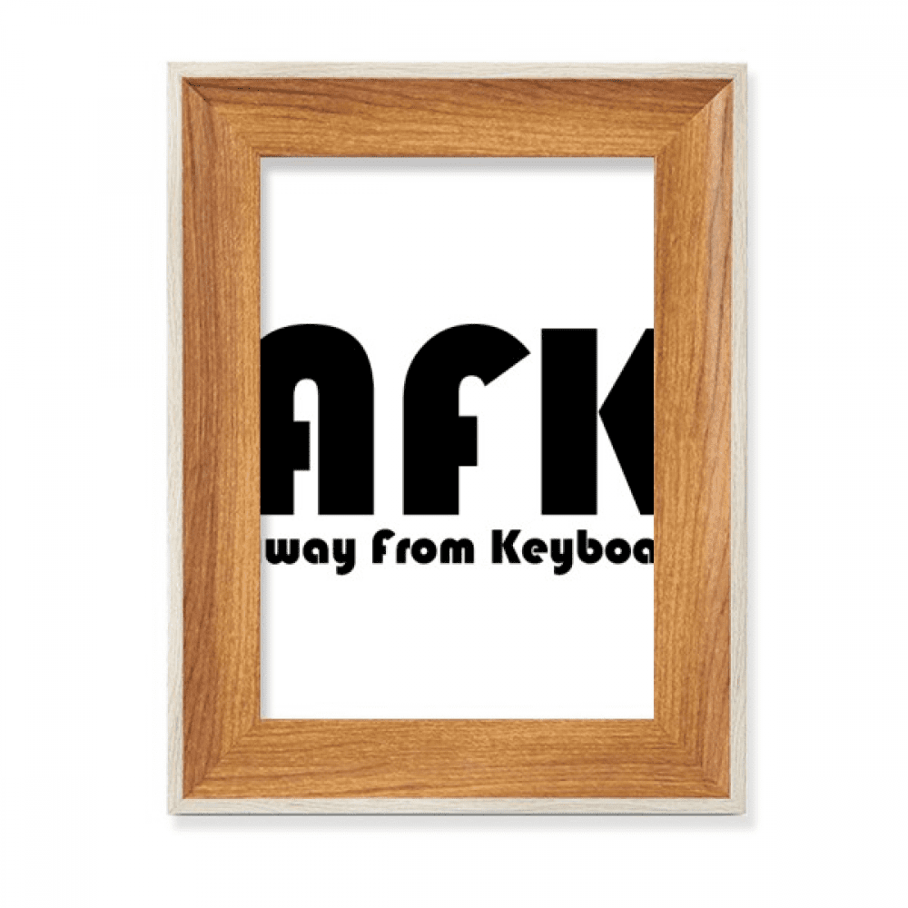 Quote Away From Keyboard Desktop Wooden Photo Frame Display Picture Art ...
