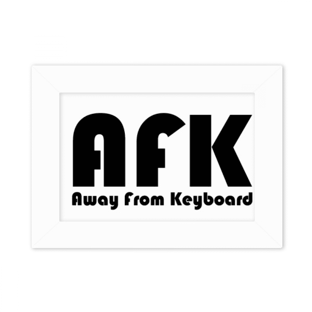 Quote Away From Keyboard Photo Mount Frame Picture Art Painting Desktop ...