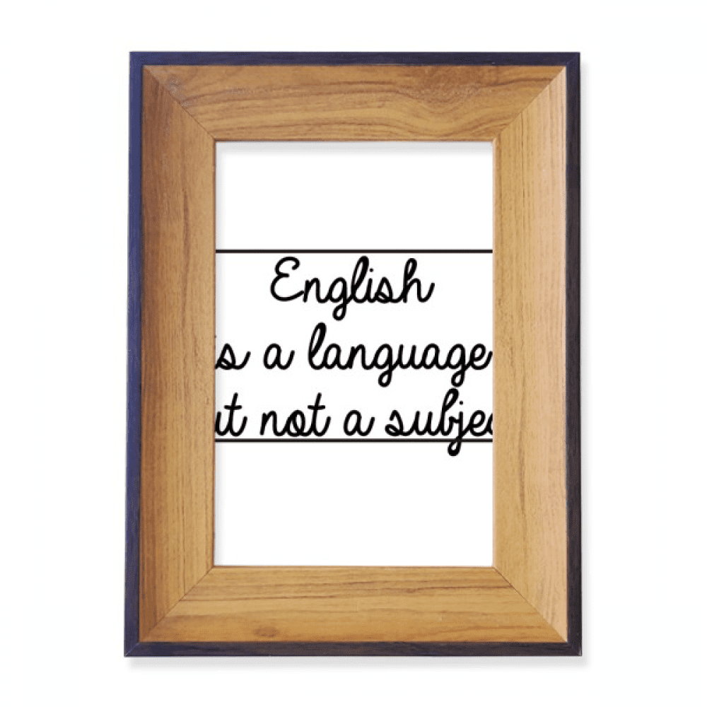 Quote English is a language but not a subject Photo Frame Exhibition ...
