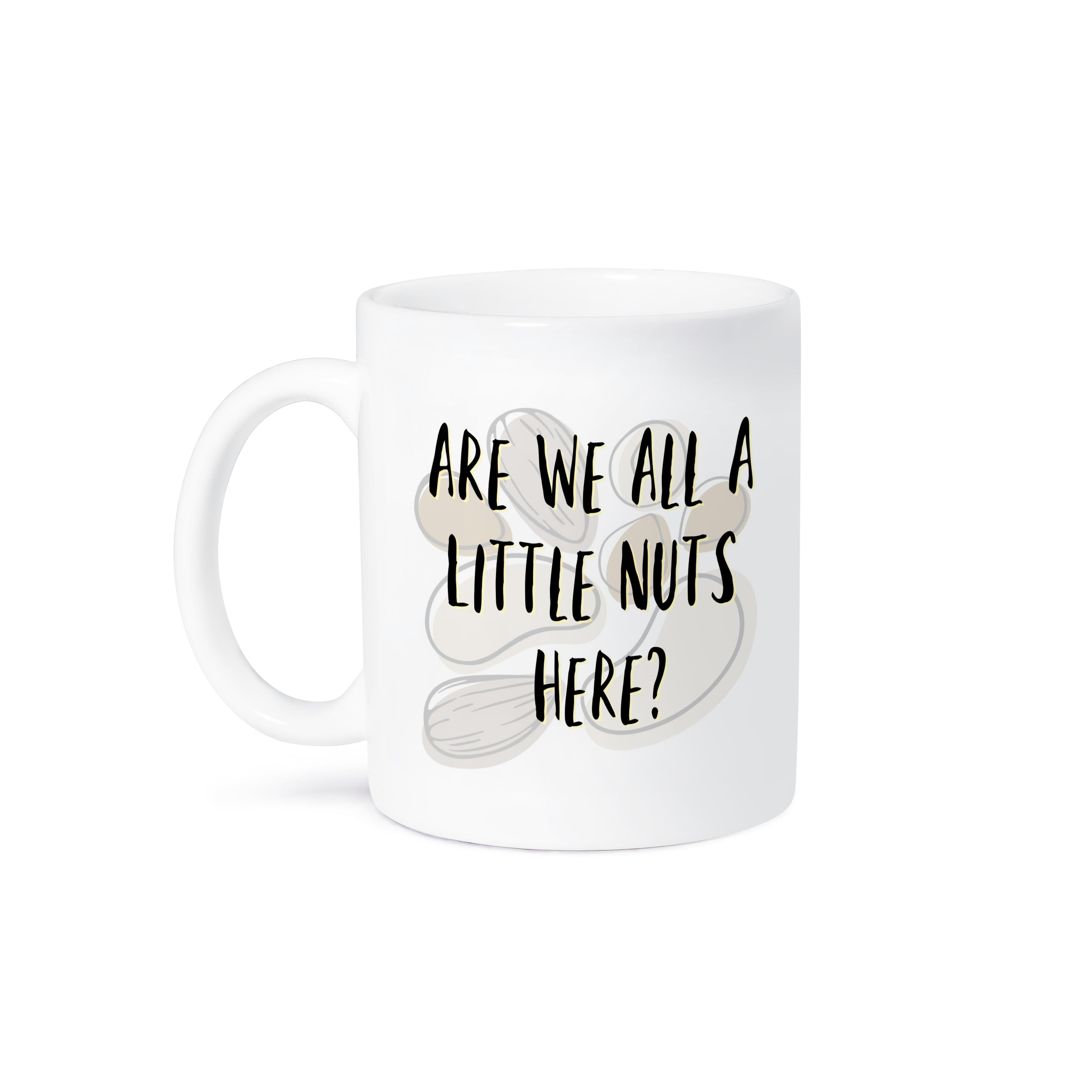 3drose, Quote of Are We All a Little Nuts Here with Image of Nuts, 15oz ...