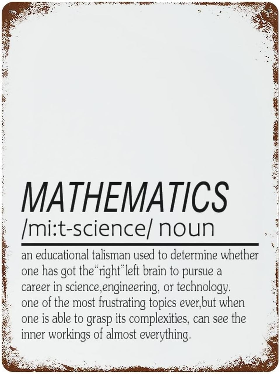 Quote Saying Aluminum Sign Personalized Signs Definition Noun ...