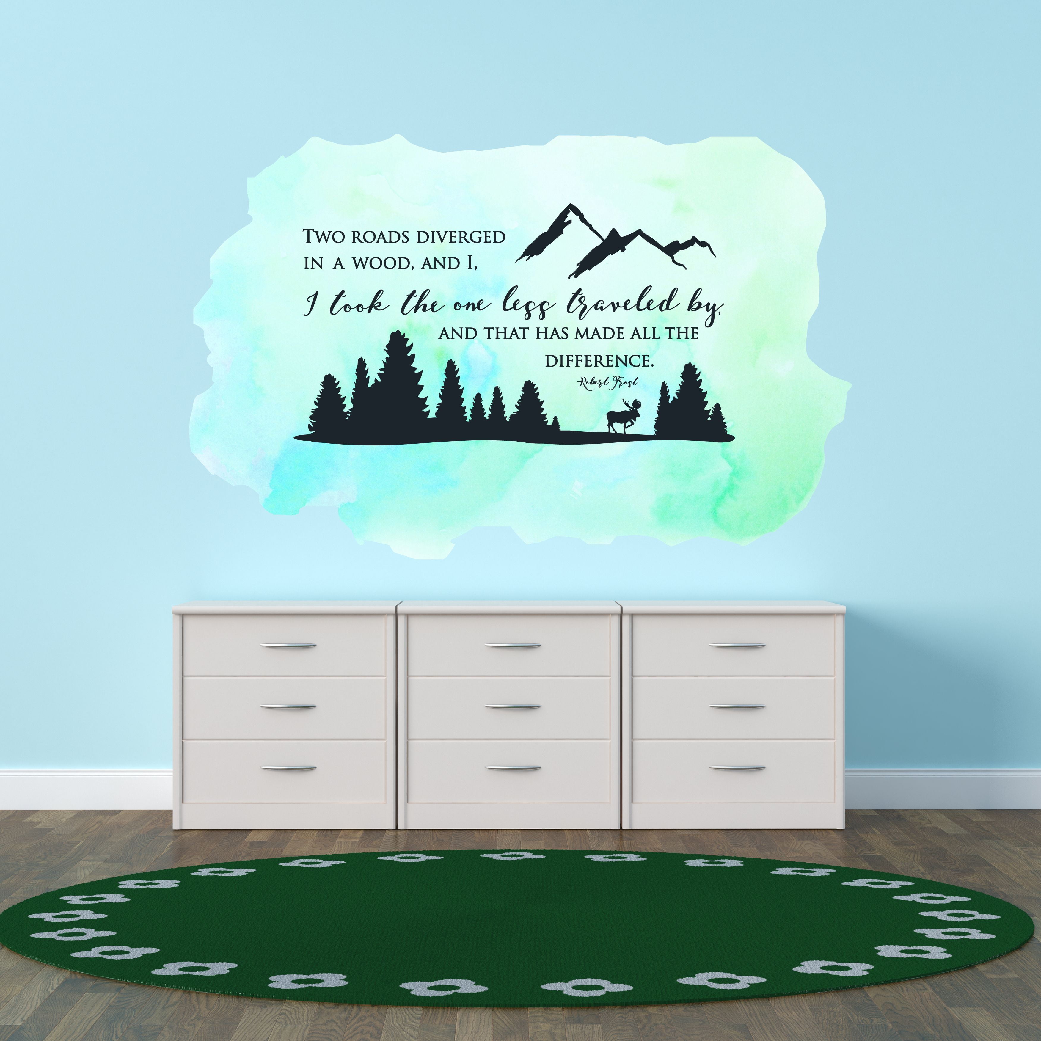 Quotes & Sayings Wall Decals for Boys Bedroom - Robert Frost ...