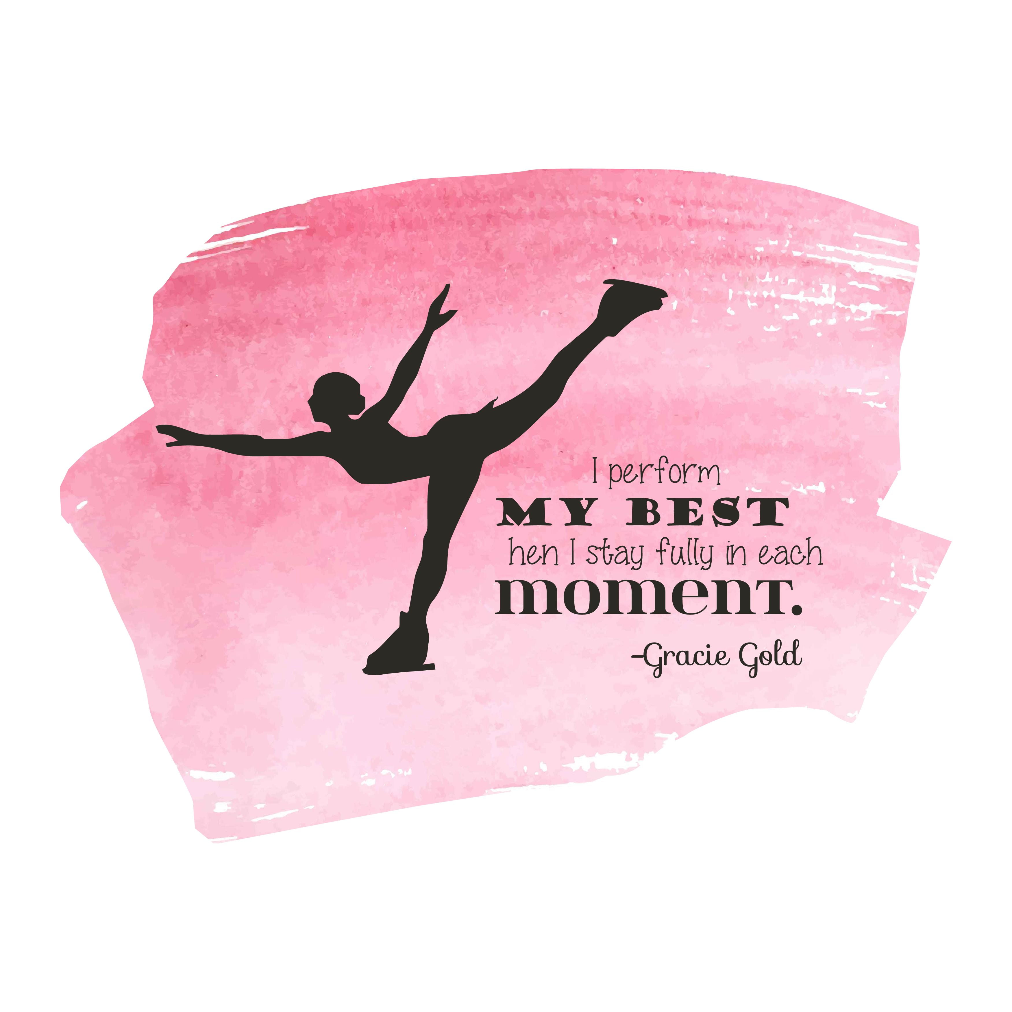 Quotes & Sayings Wall Decals for Girls Bedroom - Love for Ice Skating ...