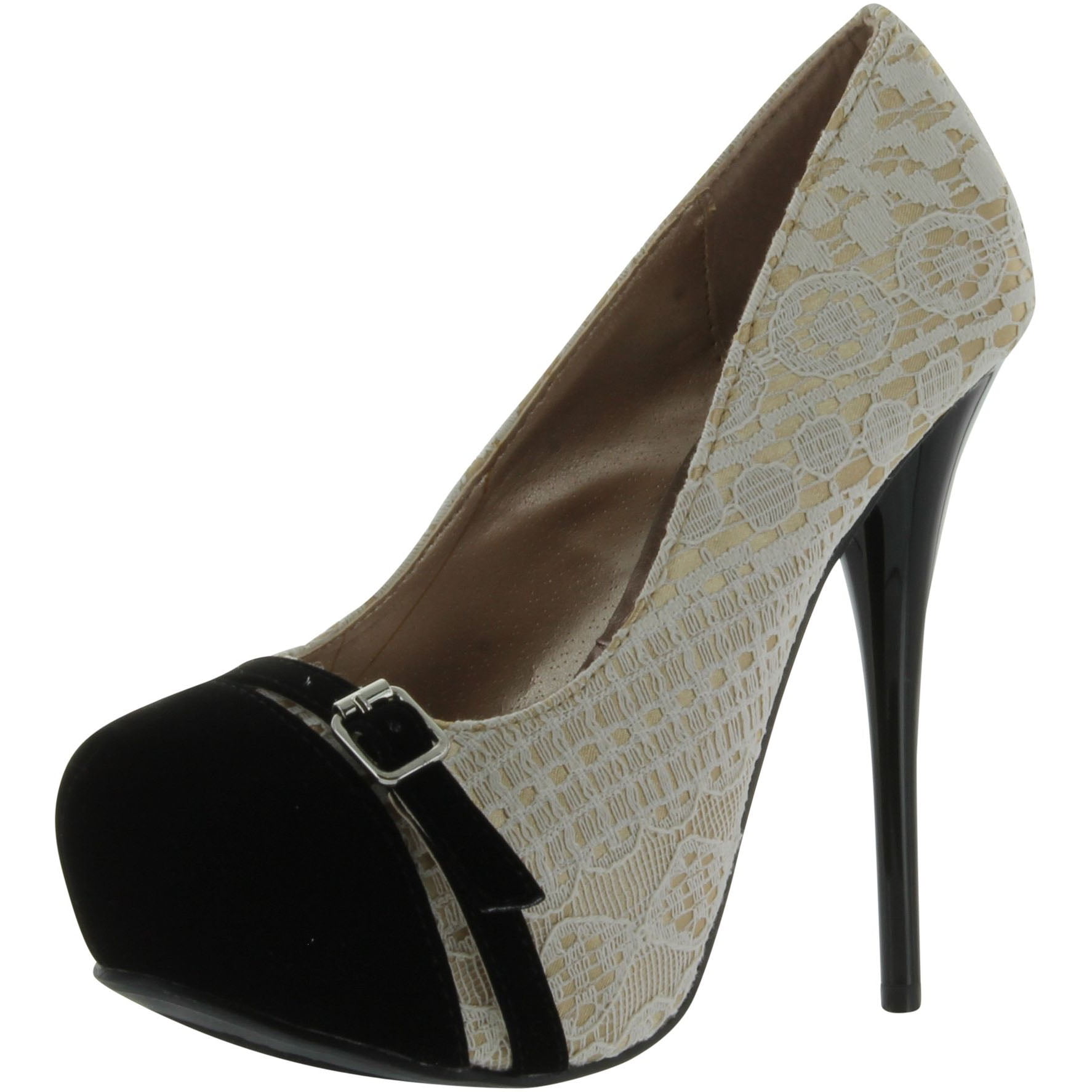 Qupid Women's Neutral-330 Platform High Heel Stiletto - Walmart.com