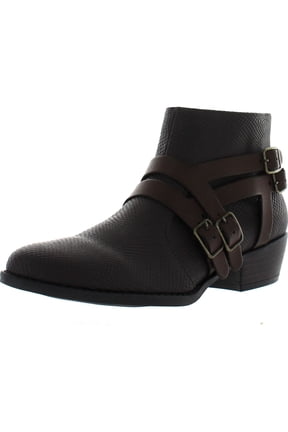 Snakeskin Ankle Booties
