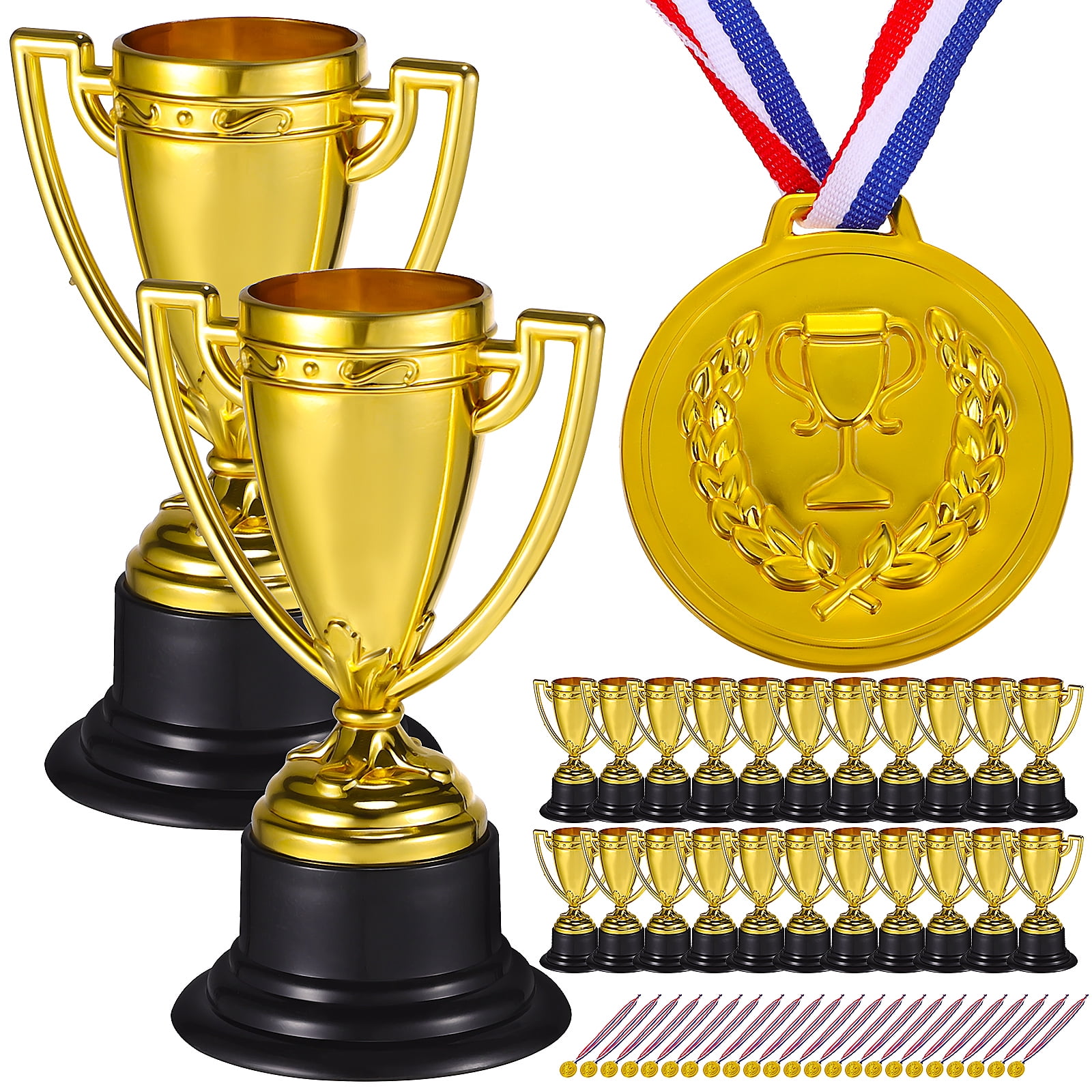 Quqiuxian 24 Sets Trophy Cups Competition Award Cups First Place Trophy ...