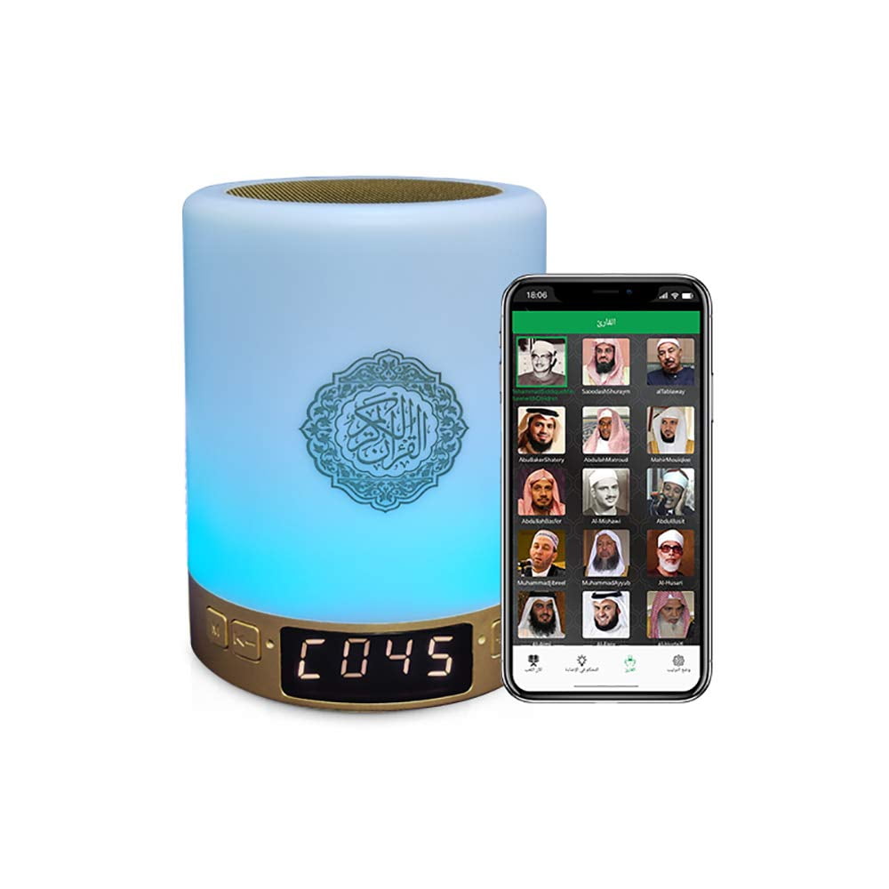 Quran Speaker with Remote Control,Portable LED Bluetooth Touch Cube MP3 Music Player Night Light ...