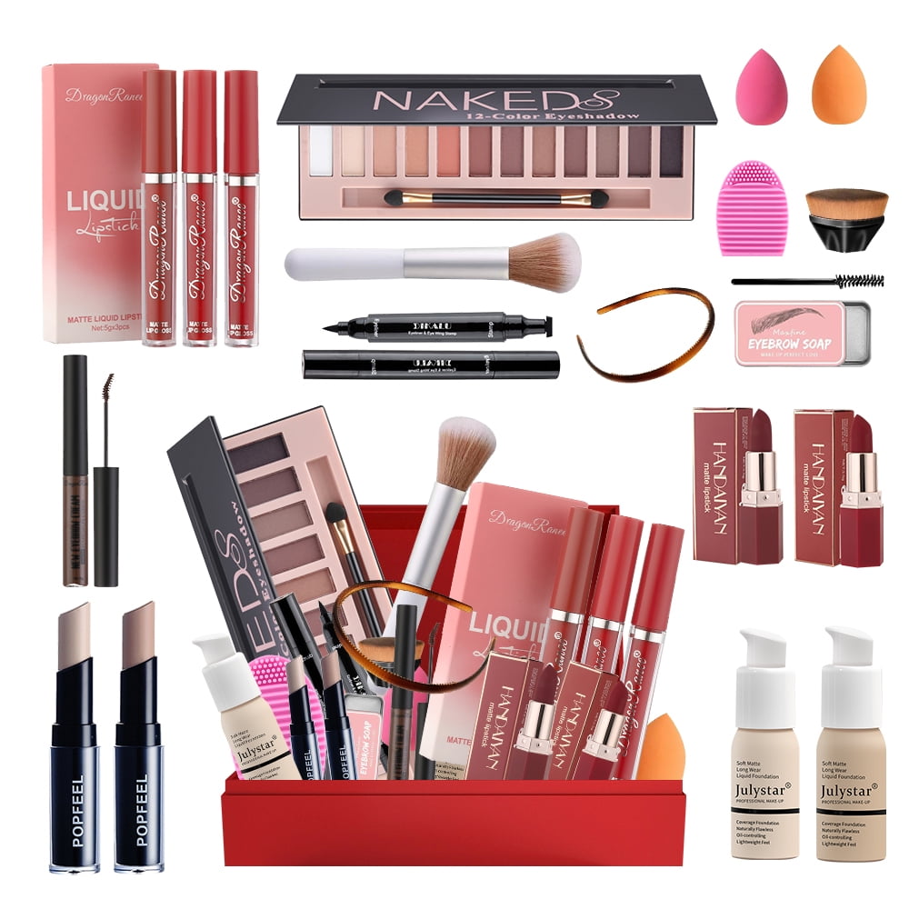 Quroko 18pcs Professional Makeup Kit for Women Girls, All-in-one Makeup Set Holiday Gift ...