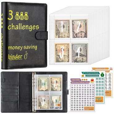 Money Saving Binder Budget Organizer Softcover for Cash Bill Planner ...