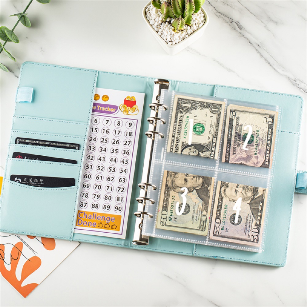Quroko A5 Budget Binder Money Saving Organizer with 100 Cash Envelopes ...