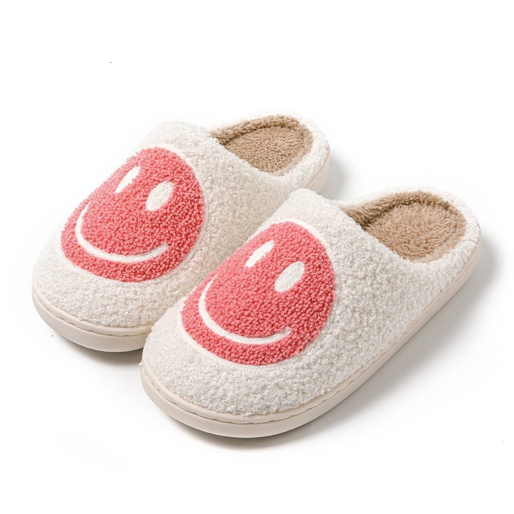 Quroko Slippers for Women Men Couple, Smiley Face Slippers, Happy Face ...