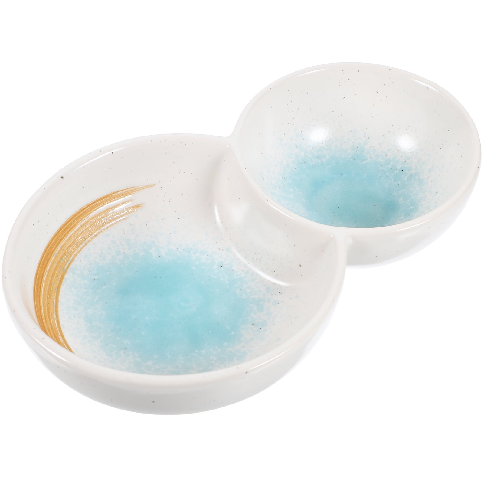 Qusenong Ceramic Sauce Bowl Multi-function Hotel Compartment Side Dish ...