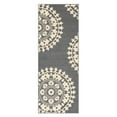 Qute Home Area Rugs 2x6-feet Non-Slip Rubber Backed Runner Rug | Grey ...